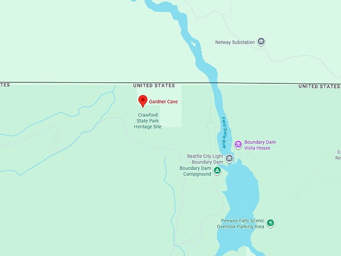 16. gardner cave in crawford state park map