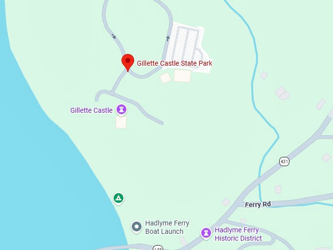16. gillette castle state park map