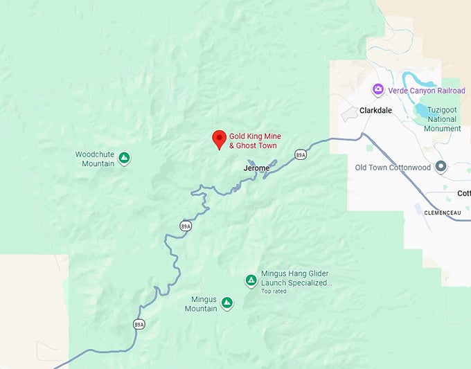 16. gold king mine & ghost town map