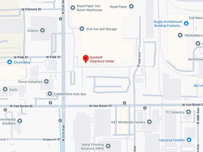 16. goodwill clearance center map