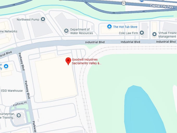16. goodwill industries sacramento valley & northern nevada (3689 industrial blvd suite b) map