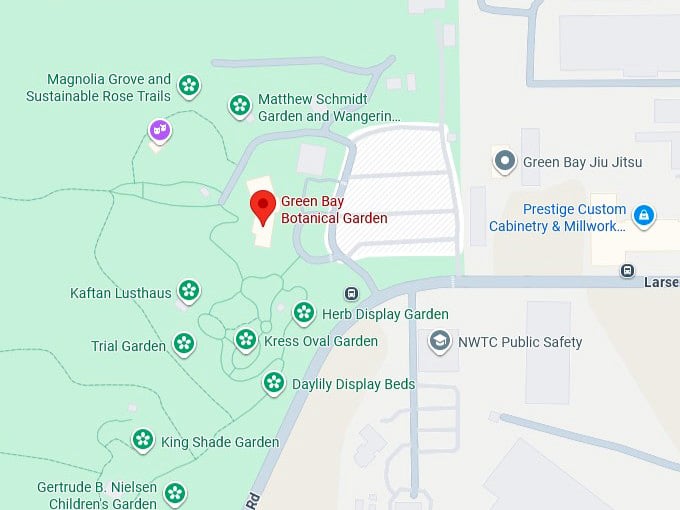 16. green bay botanical garden map