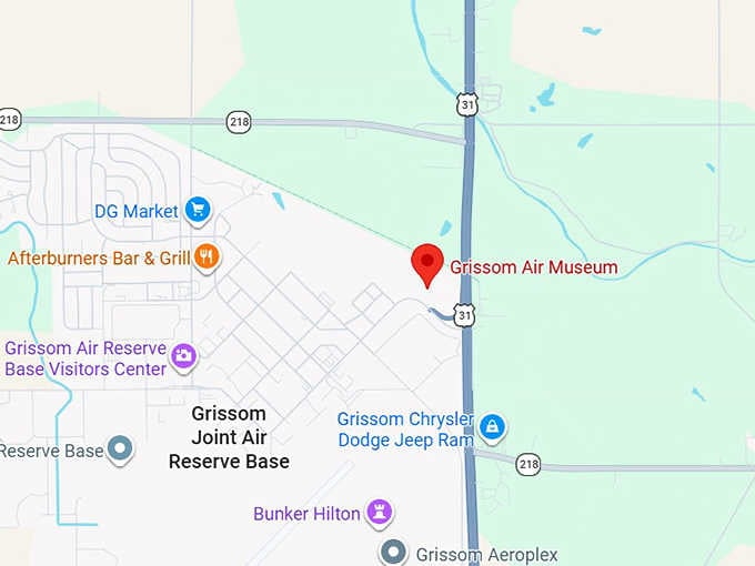 16. grissom air museum map