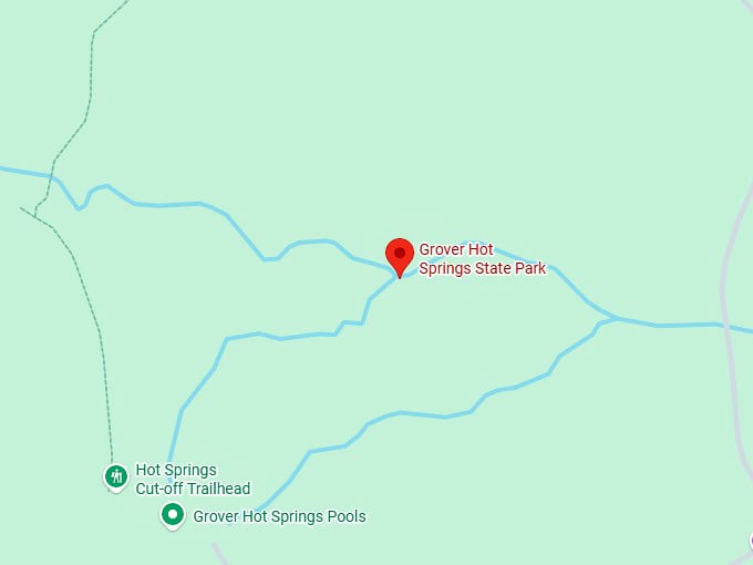 16. grover hot springs state park map