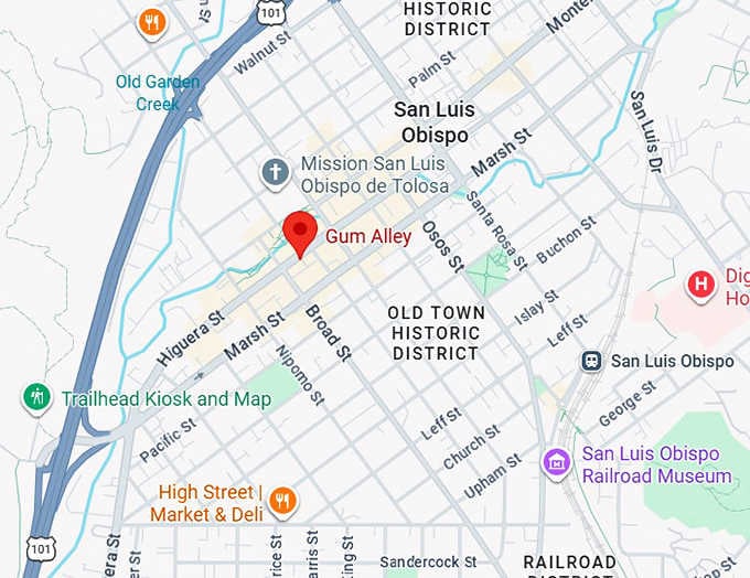 16. gum alley map