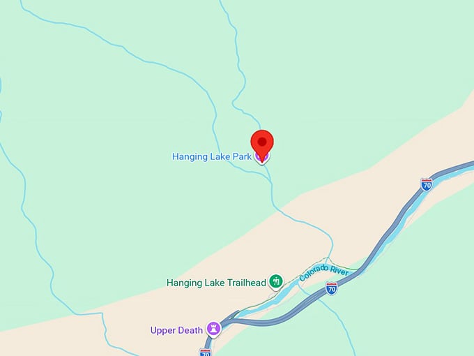 16. hanging lake map