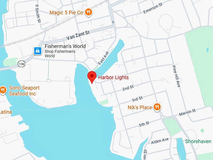 16. harbor lights map