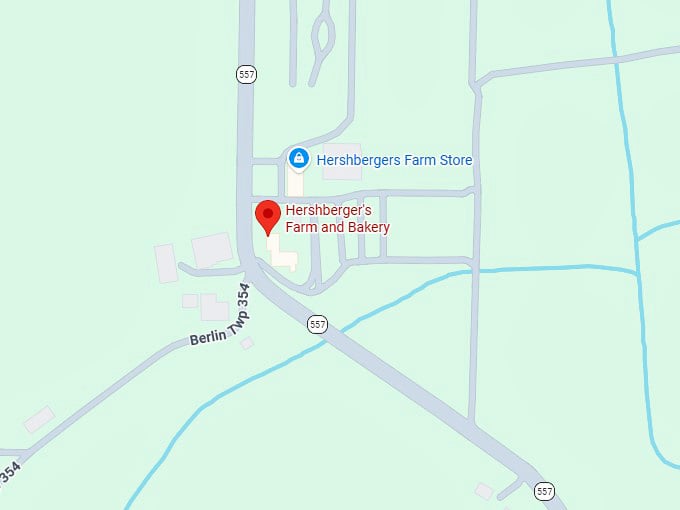16. hershberger's farm and bakery map