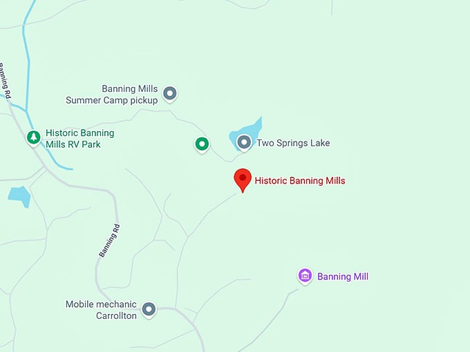 16. historic banning mills map