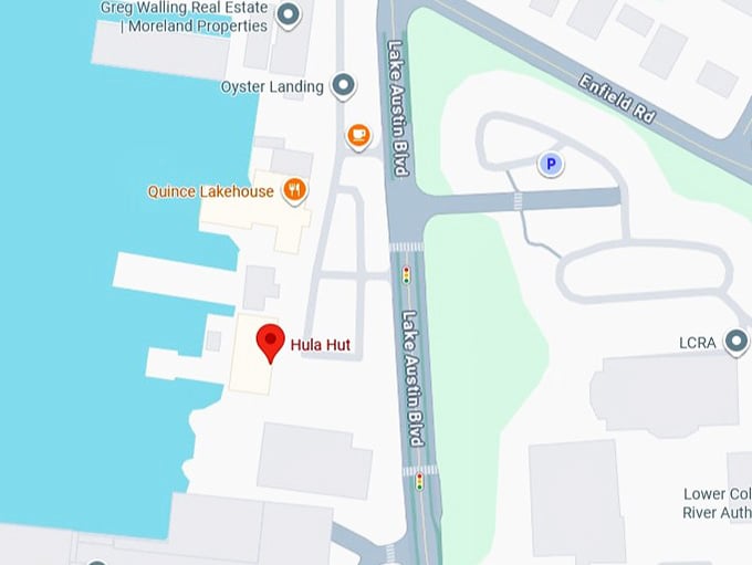 16. hula hut's map