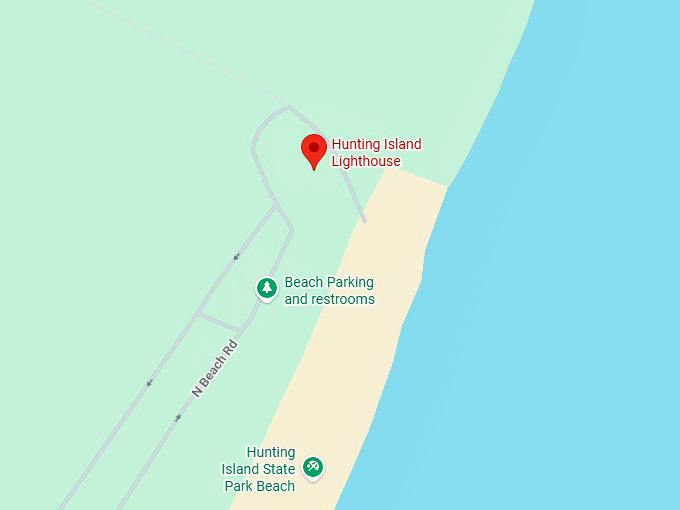 16. hunting island lighthouse map