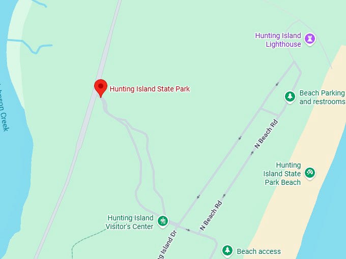 16. hunting island state park map