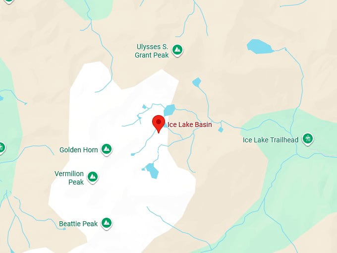 16. ice lake basin map