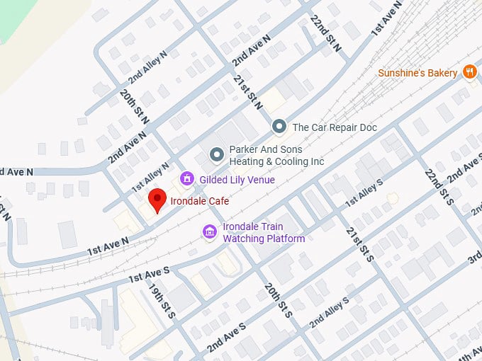 16. irondale cafe map