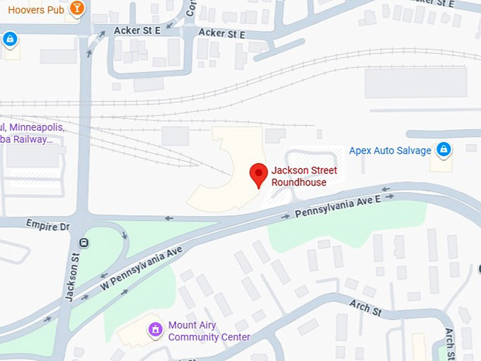 16. jackson street roundhouse map