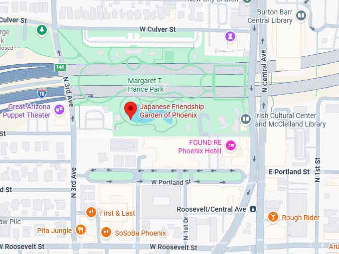 16. japanese friendship garden of phoenix map