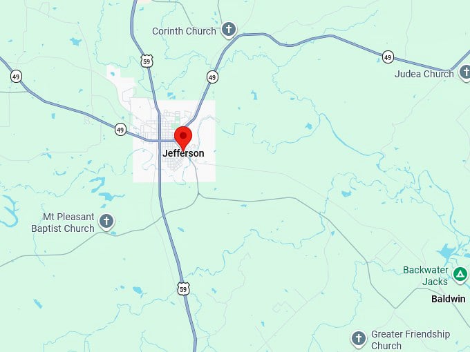 16. jefferson tx map