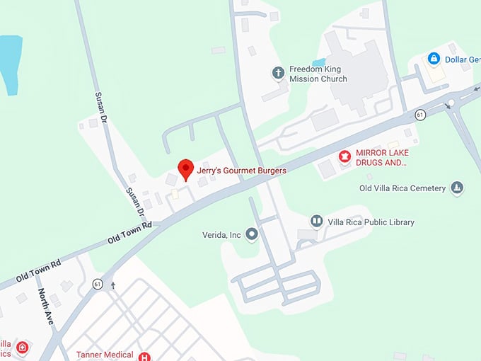 16. jerry's gourmet burgers map