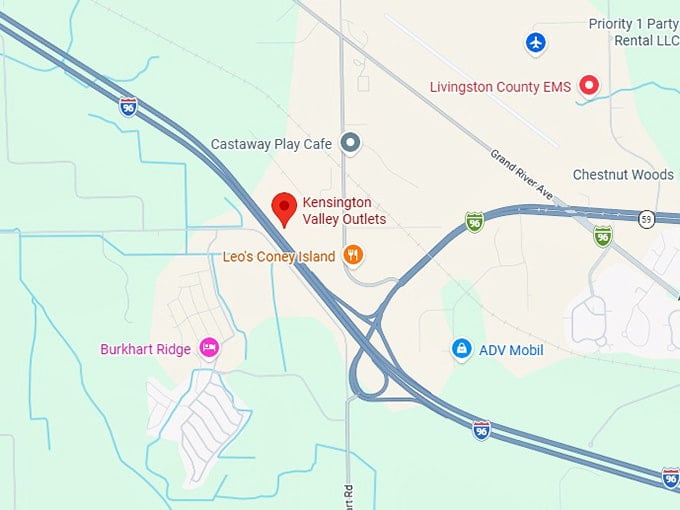 16. kensington valley outlets map