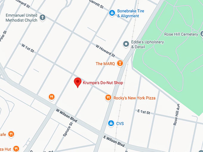16. krumpe's do nut shop map