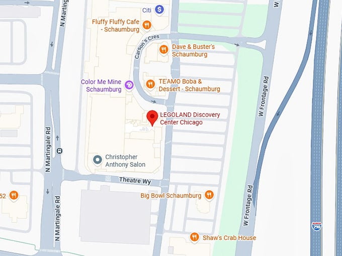 16. legoland discovery center chicago map