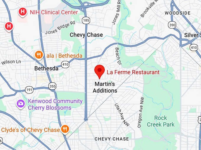 16. la ferme restaurant map