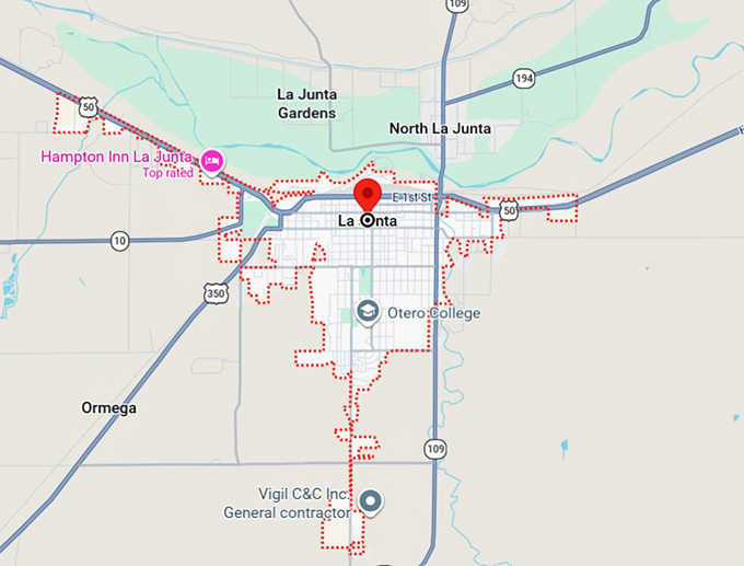 16. la junta, co map