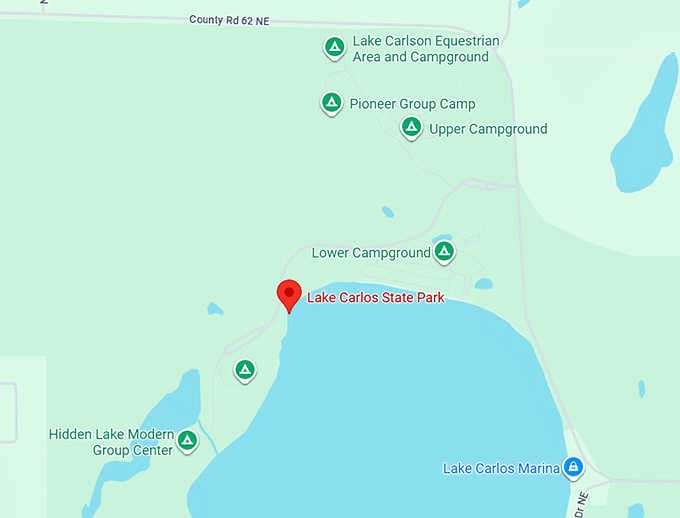 16. lake carlos state park map