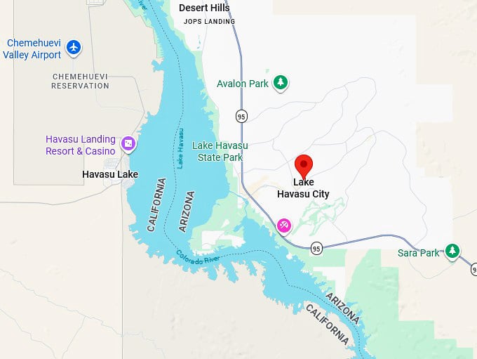 16. lake havasu city az map