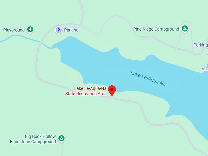 16. lake le aqua na state recreation area map