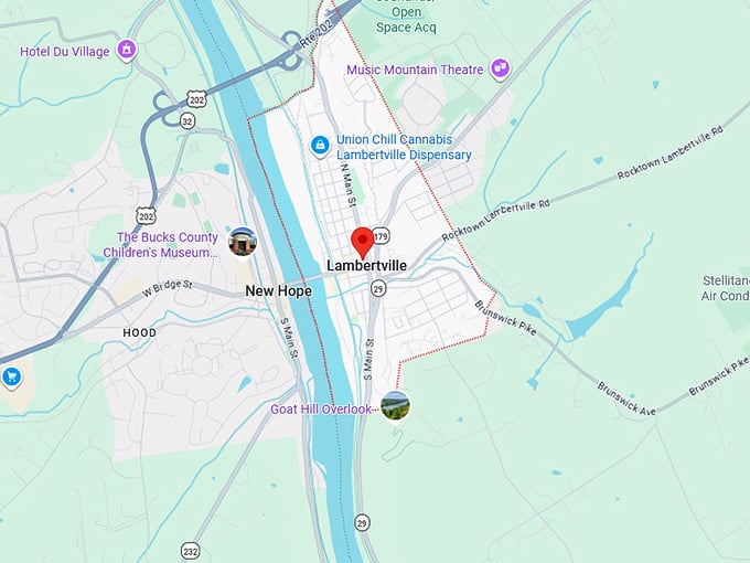 16. lambertville map