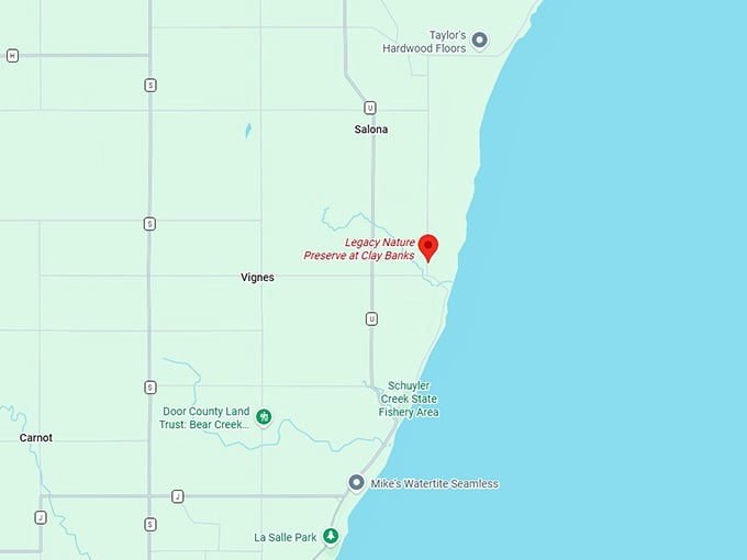 16. legacy nature preserve at clay banks map