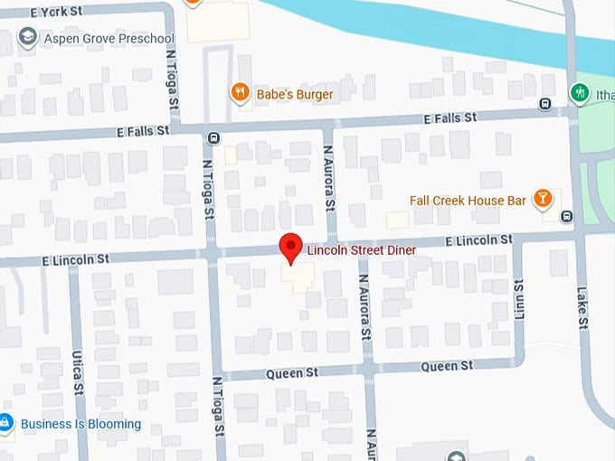 16. lincoln street diner's map
