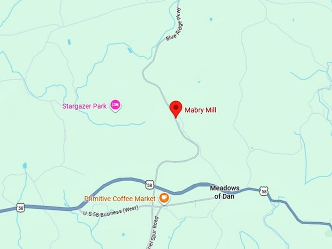 16. mabry mill map