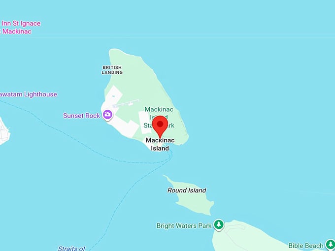 16. mackinac island mi map