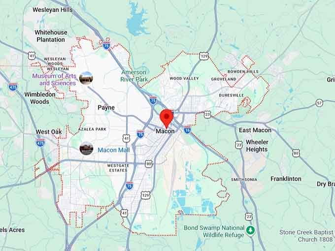 16. macon, ga map