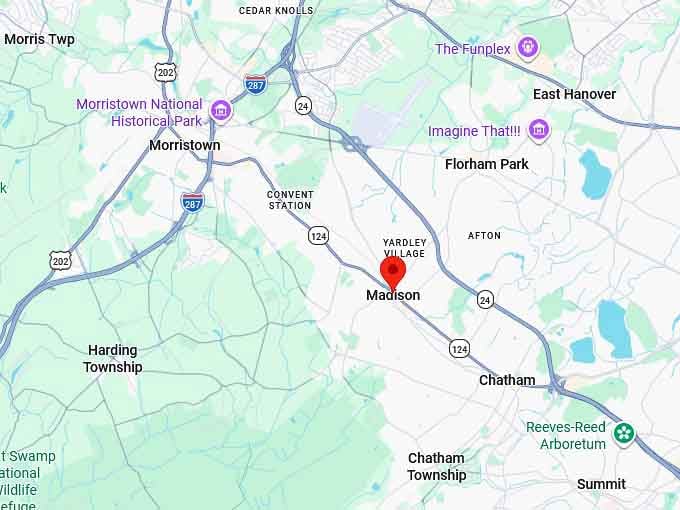 16. madison nj map