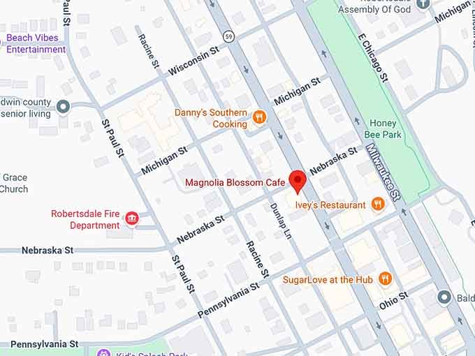 16. magnolia blossom cafe map