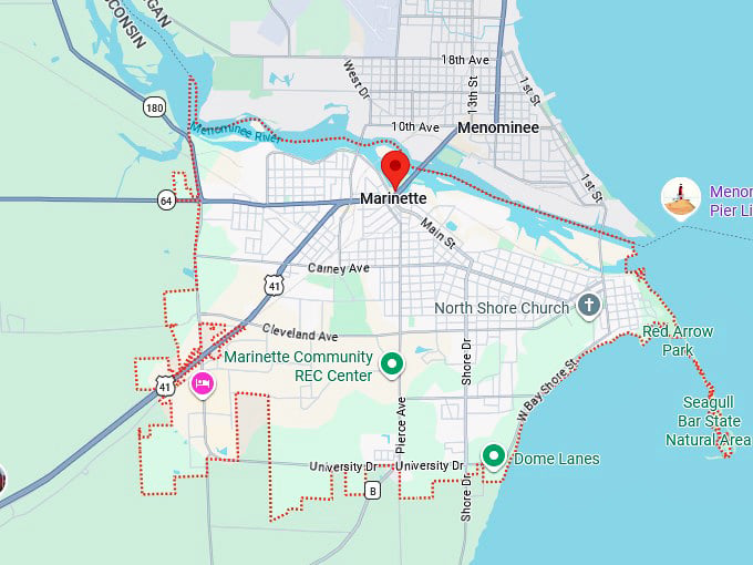16. marinette map