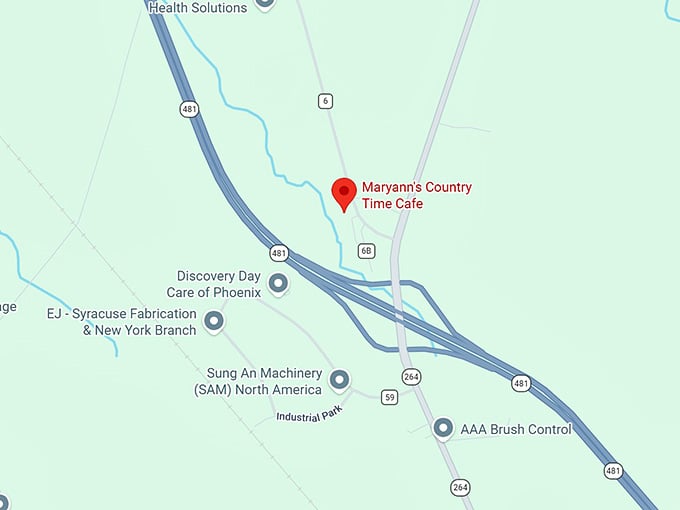 16. maryann's country time cafe map