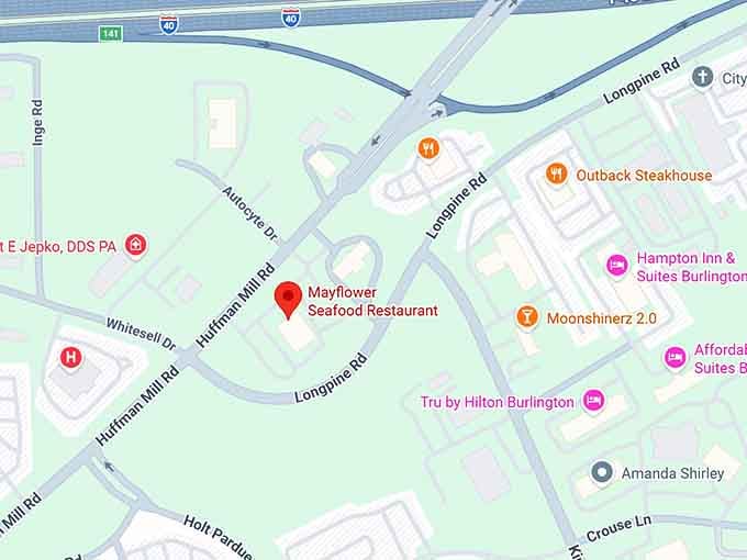 16. mayflower seafood restaurant map