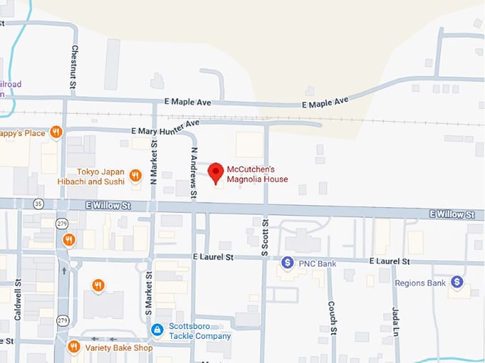 16. mccutchen's magnolia house map