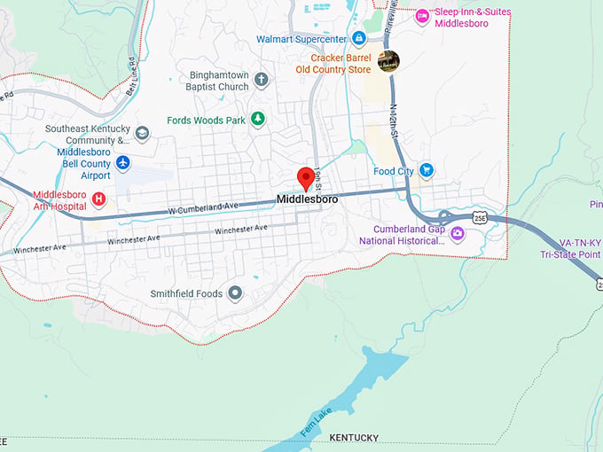 16. middlesboro map