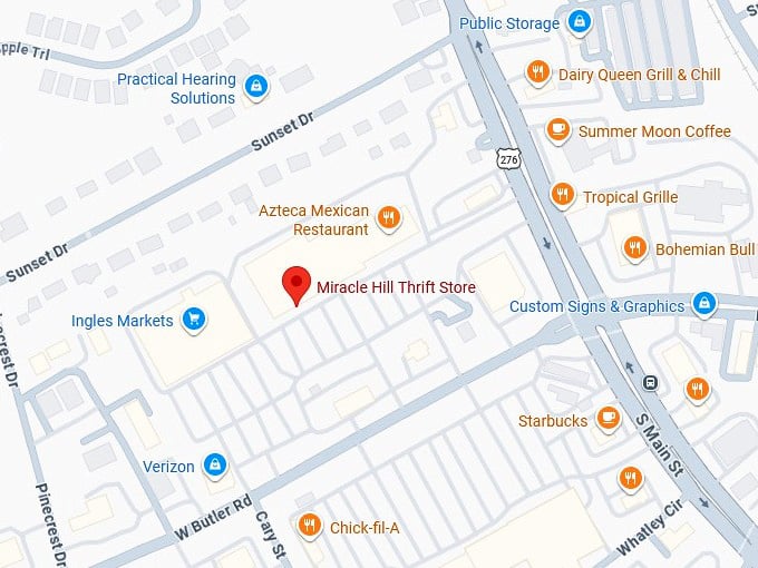 16. miracle hill thrift store map