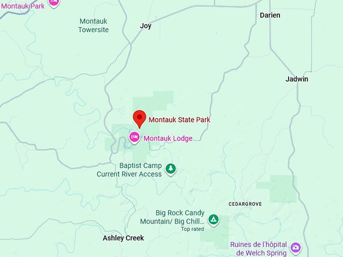 16. montauk state park map
