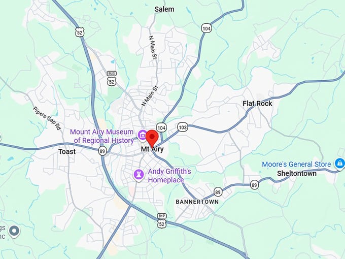 16. mount airy nc map