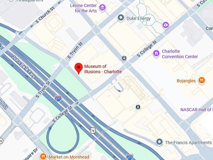 16. museum of illusions charlotte map