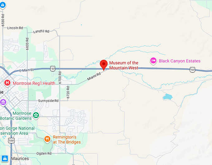 16. museum of the mountain west map