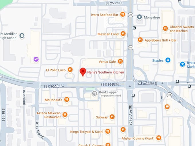 16. nana's southern kitchen map