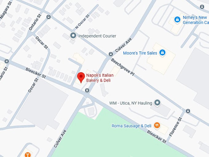 16. napoli's italian bakery & deli map